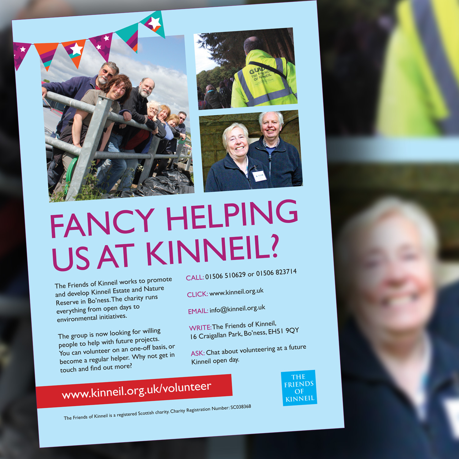 New leaflet in appeal for volunteers – Kinneil