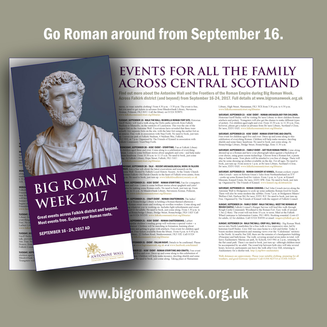 Get info on Big Roman Week – Kinneil