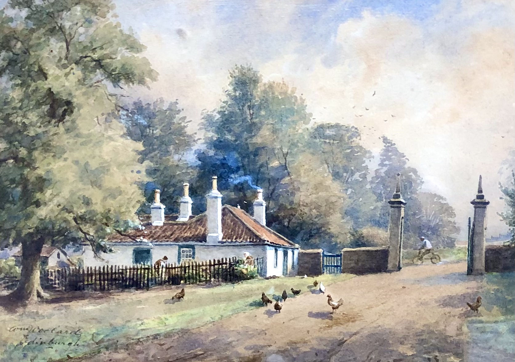 Victorian paintings of Kinneil re-discovered & shown to Friends – Kinneil